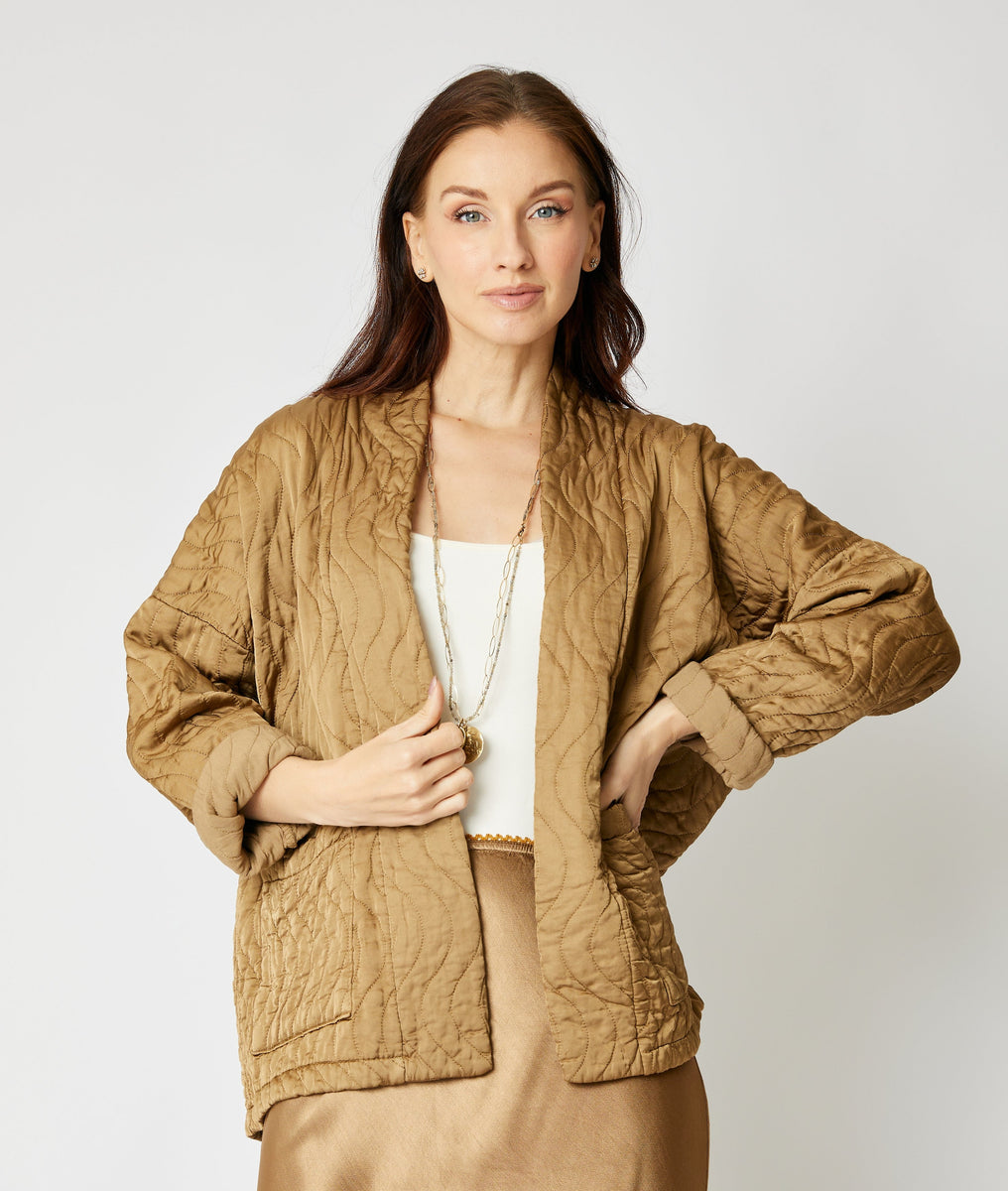 Quilted Silky Jacket – Jacqueline B Clothing