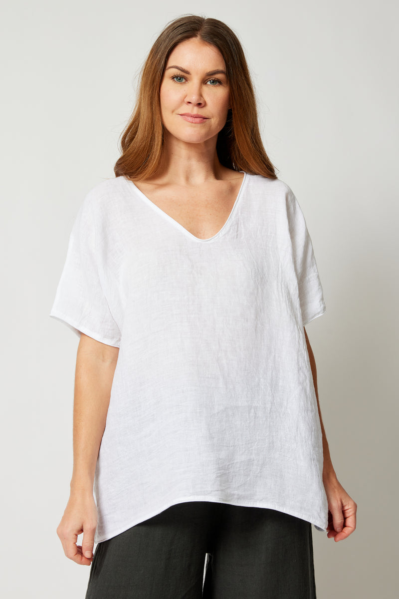 Oversized Linen Tee Shirt – Jacqueline B Clothing